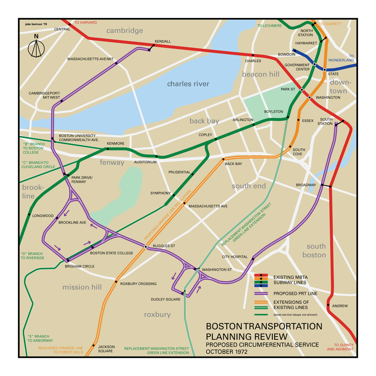 Boston MBTA monorail plan, 1972 – 53 Studio