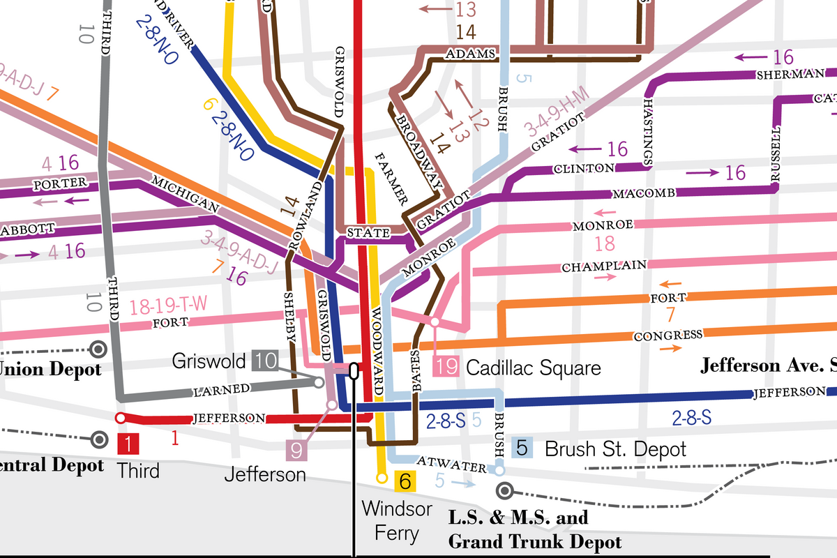 Detroit United Railway streetcar system, 1905 – 53 Studio
