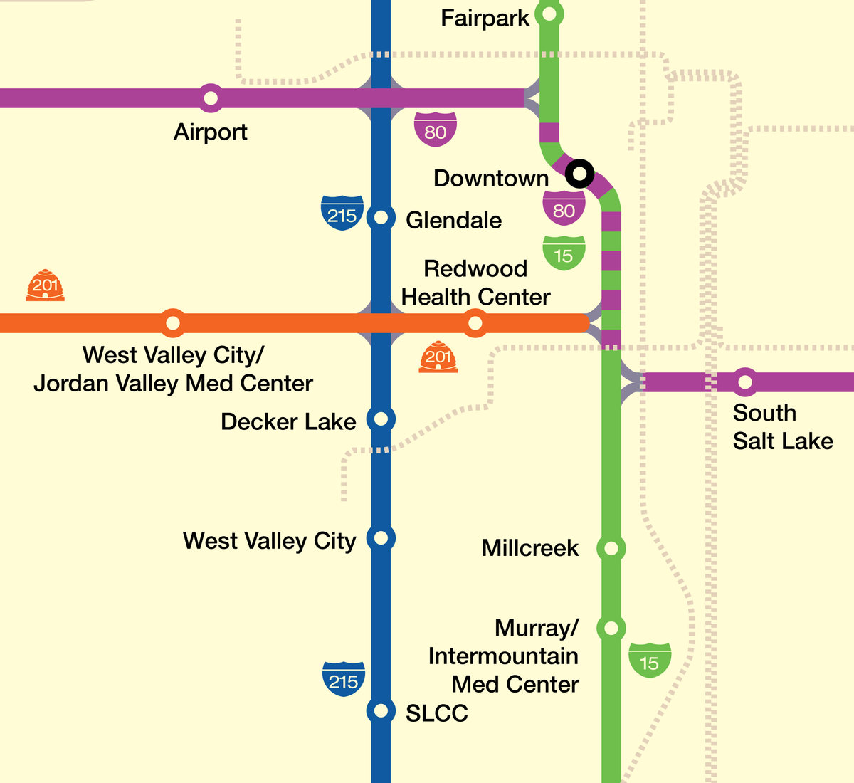 Salt Lake City freeway system map – 53 Studio