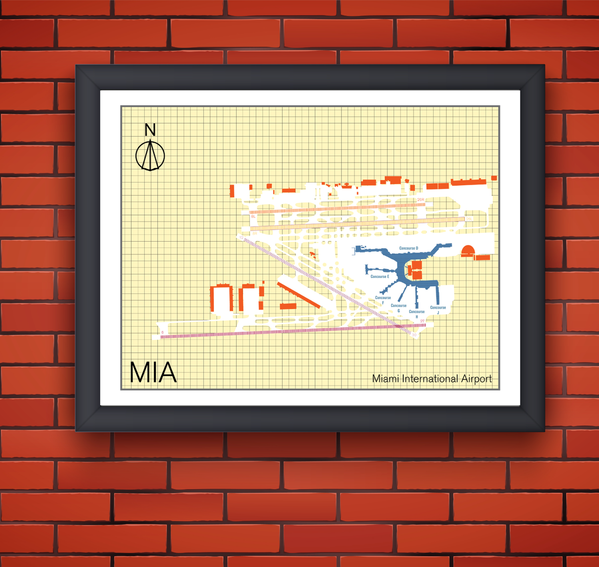 Miami International Airport map – 53 Studio