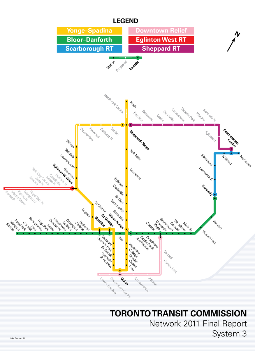 Toronto Subway expansion plan, 1985 – 53 Studio