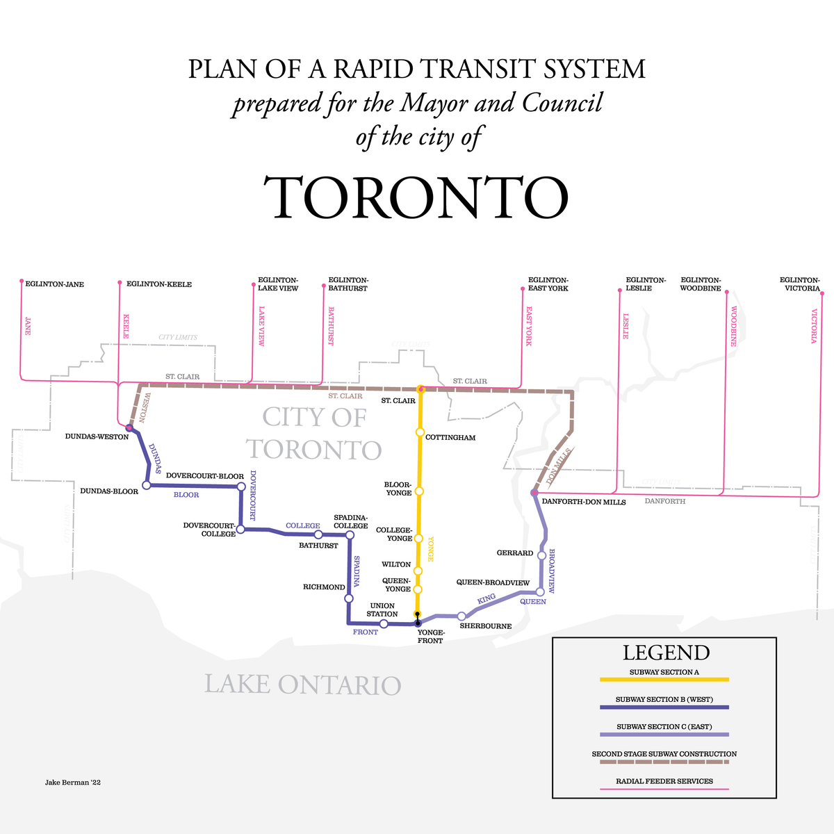 Toronto Subway plan, 1910 – 53 Studio
