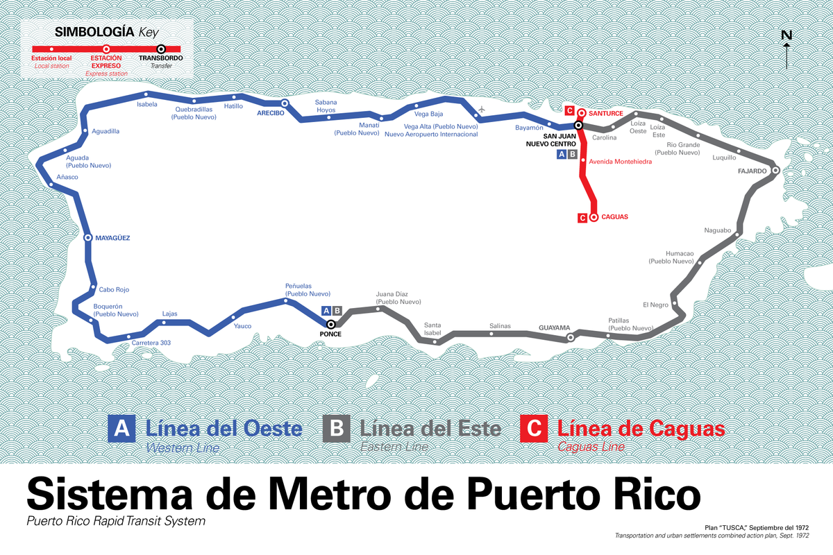 Puerto Rico's planned island-wide rapid transit system, 1972 – 53 Studio