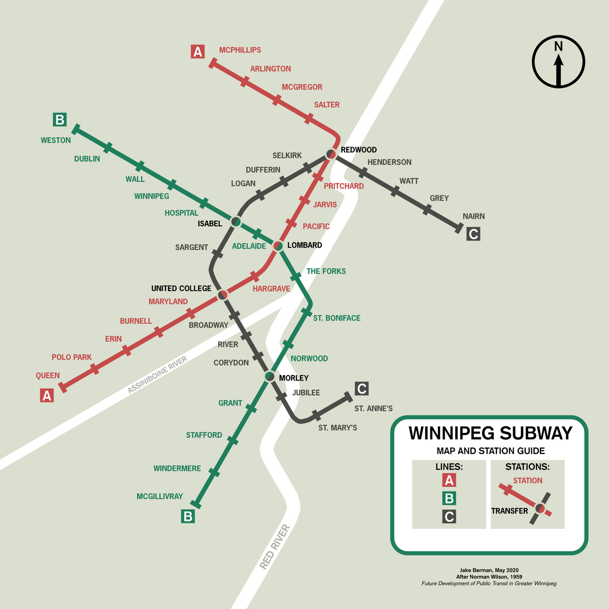 Winnipeg Subway proposal, 1959 – 53 Studio